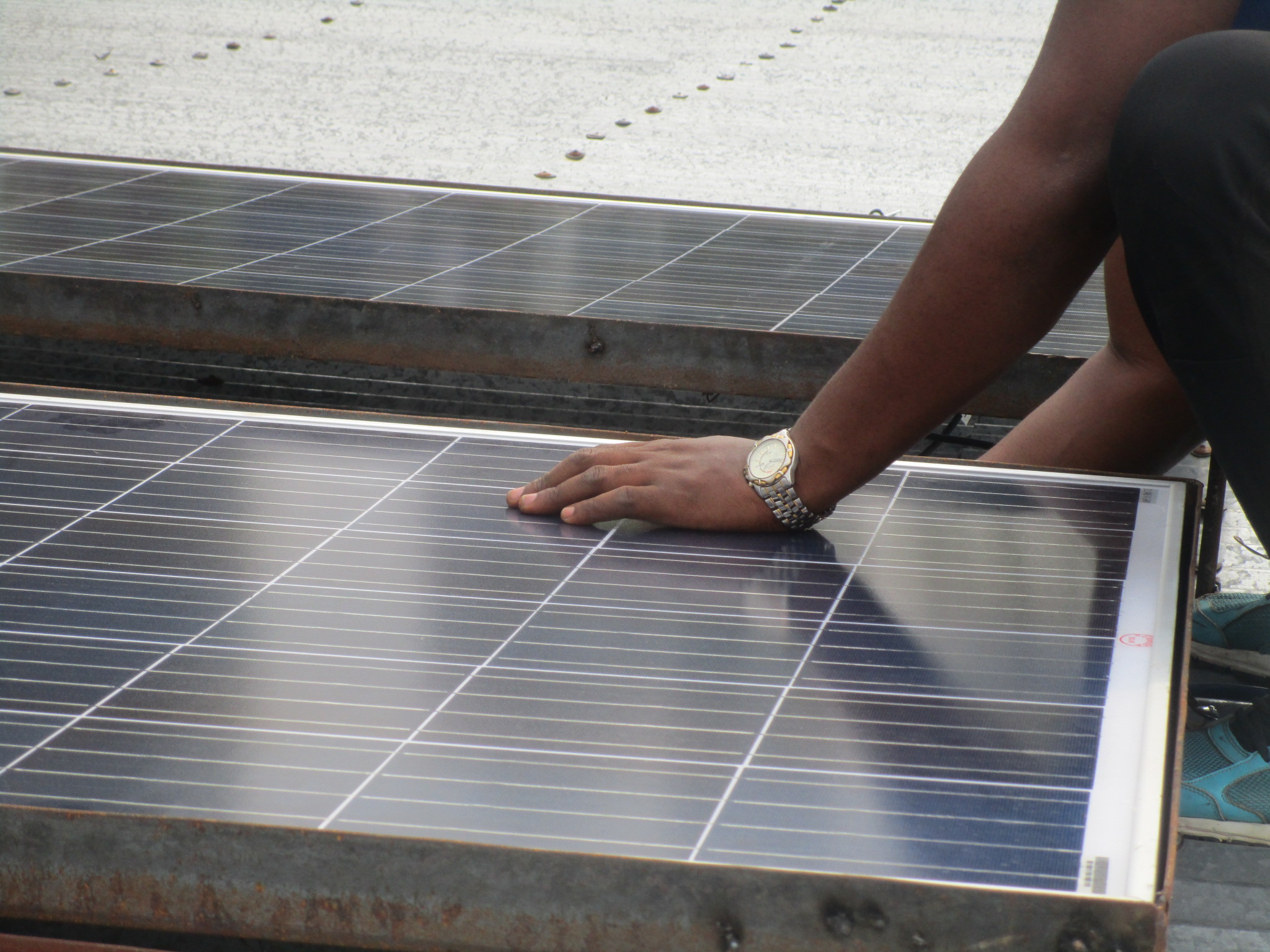 3 Solar Panels in the Congo - Lift Up